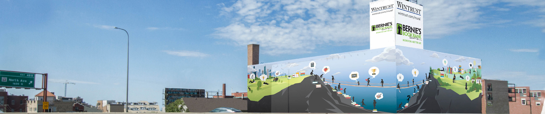 The Mural Building: Bernie’s Book Bank | Wintrust Indiana